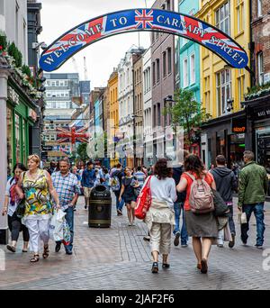 Carnaby Street, London, UK. 1st Dec 2022. Christmas lights on Carnaby ...