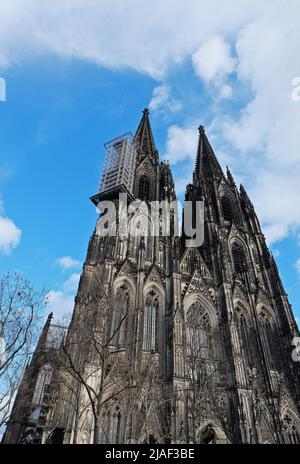 Exterior European design and architecture of Cologne Roman Catholic ...