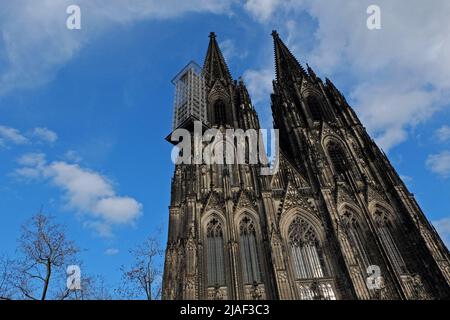 Exterior European design and architecture of Cologne Roman Catholic ...
