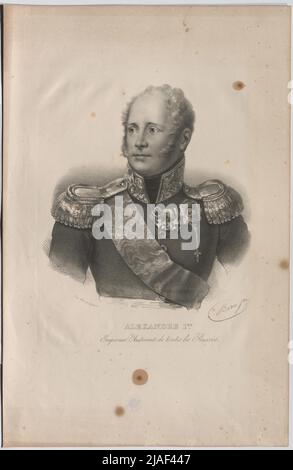 Alexander I (1778-1825), Emperor of Russia (1801-1825), in Paris, 1814 ...