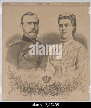 Prince Albrecht of Prussia and his bride, Princess Marie of Saxe ...