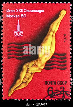 Diving - Moscow Olympic Games 1980 Stock Photo - Alamy