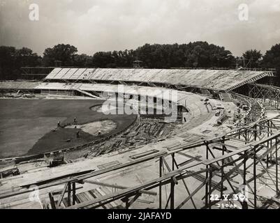 2nd, Prater - Stadium - Praterstadion construction site; View against ...