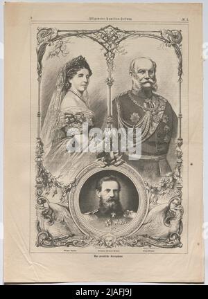The Prussian royal family. Queen Auguste. King Wilhelm. Crown Prince ...