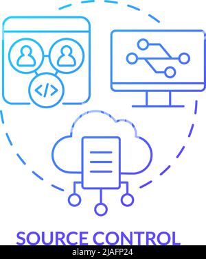 Source blue gradient concept icon Stock Vector Image & Art - Alamy