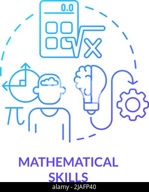 Mathematical skills concept icon Stock Vector Image & Art - Alamy
