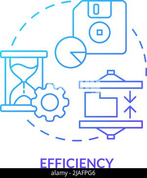 Execution blue gradient concept icon Stock Vector Image & Art - Alamy