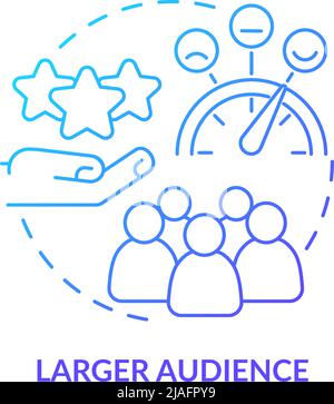 Customer retention blue gradient concept icon Stock Vector Image & Art - Alamy