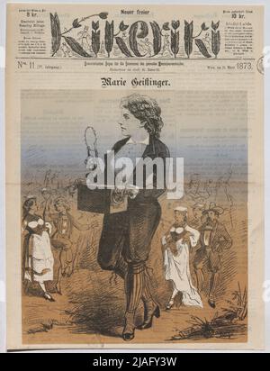 Marie Geistinger in "Carneval in Rome" by Johann Strauß. Julius ...