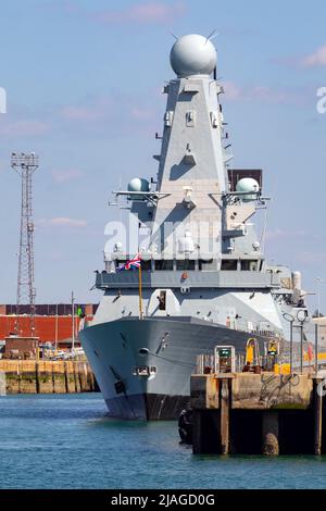 The last of the Royal Navy Type 45 air defence destroyers HMS Duncan ...