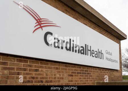 Dublin, Ohio, USA - December 27, 2021: Cardinal Health sign at their ...