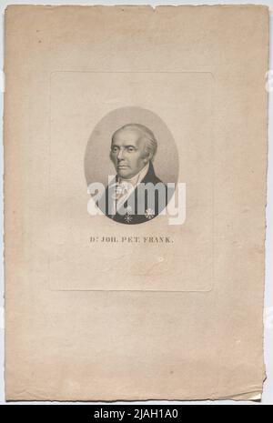 Joh. Peter Frank". Dr. Johann Peter Frank. Unknown Stock Photo - Alamy
