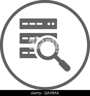 Database searching icon. - Perfect use for print media, web, stock ...