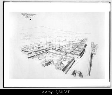 Structural plan of a planned settlement in Gmünd (K Stock Photo - Alamy