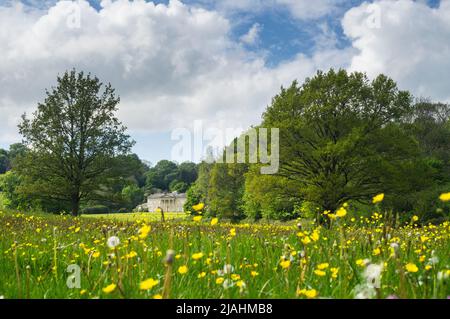 Dinton Park in Wiltshire, England, with Philipps House in the centre ...