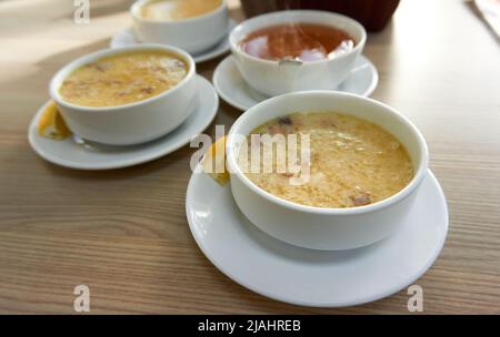 Famous Turkish soup Kelle Paca Stock Photo - Alamy