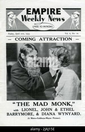 RASPUTIN AND THE EMPRESS, Ethel Barrymore, in a costume by Adrian, 1932 ...