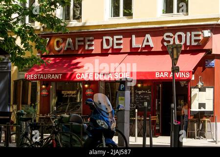 Bertone square, Croix-Rousse district, Lyon, Auvergne Rhone-Alps region ...
