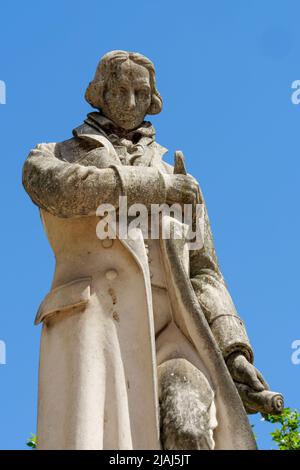 Statue of Joseph Marie Jacquard, inventor of the loom, Croix-Rousse ...