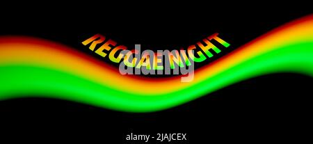 Artistic background for reggae night party flyer with swirl. Wide ...