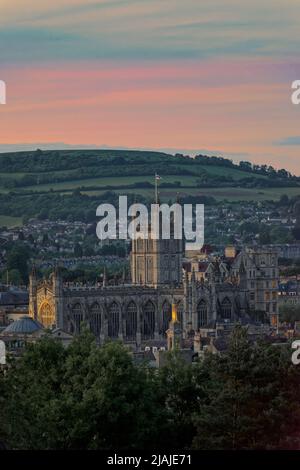 sunset over bath Stock Photo - Alamy