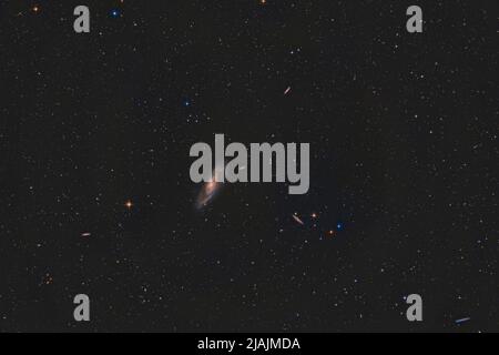 Intermediate Spiral Galaxy M106 Stock Photo - Alamy
