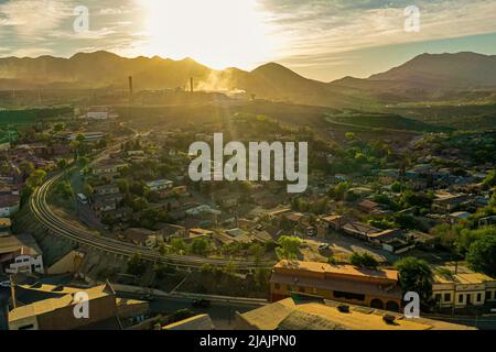 Cananea, Mexico. Aerial view of Canena Sonora (photo by Luis Gutierrez ...