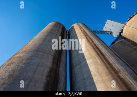 Disused Grain Silo's at Inverell, New South Wales, Australia, on the ...