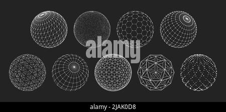 Wireframe Object with Lines and Dots. Molecular Grid. Textbook, booklet ...