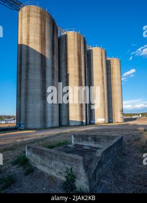 Disused Grain Silo's at Inverell, New South Wales, Australia, on the ...