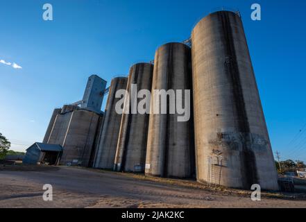 Disused Grain Silo's at Inverell, New South Wales, Australia, on the ...