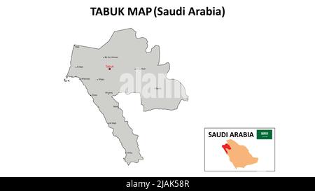 Tabuk, Saudi Arabia vector city map Stock Vector Image & Art - Alamy