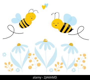 Cartoon bees design Stock Vector Image & Art - Alamy