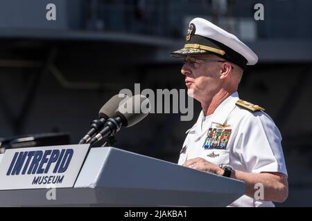 Admiral Daryl Caudle speaks during a Senate Armed Services Committee ...