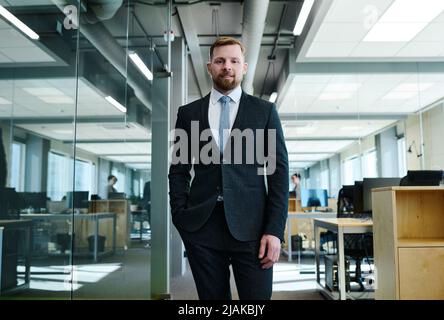 smiling bearded businessman in formal wear sitting in plane Stock Photo ...