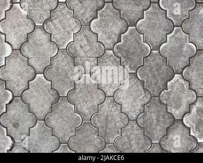 interlocking concrete block pavement texture Stock Photo - Alamy