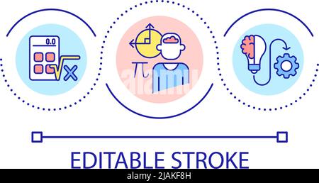 Mathematical skills concept icon Stock Vector Image & Art - Alamy