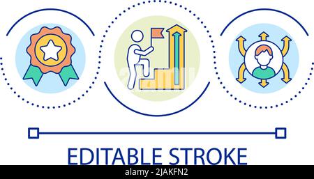 Employee development and growth loop concept icon Stock Vector Image ...