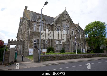Camborne historic tin mining town Cornwall UK Stock Photo - Alamy