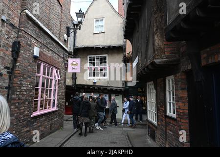 Little Shambles, Streets of York, Yorkshire, Great Britain Stock Photo ...