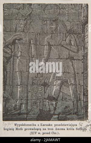 An ancient Egyptian artifact depicting the goddess Bastet, shown with a ...