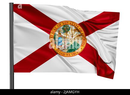 Florida state flag, Florida flag transparent background Stock Photo - Alamy