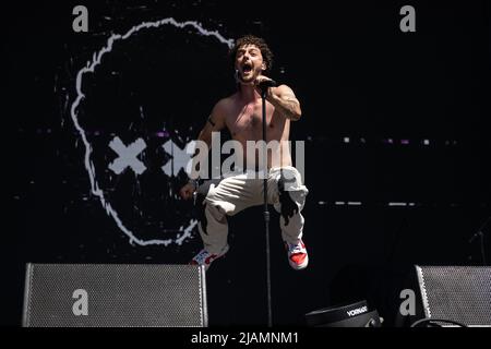 Grandson aka Jordan Edward Benjamin performs during the 2022 BottleRock ...