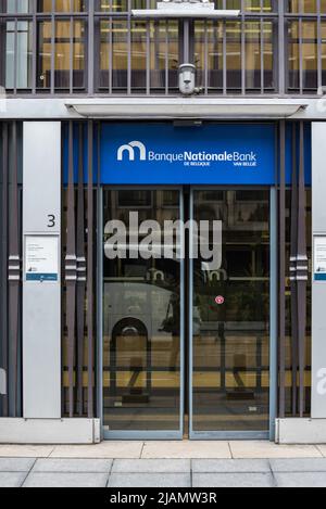 The National Bank of Belgium NBB or BNB. Job promotionbillboard in ...