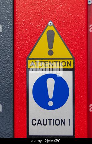 Warnings Yellow Triangle Attention and Exclamation Sign Caution Stock ...