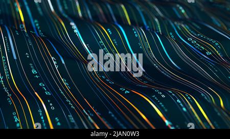 Big data flow, information field of innovation, digital cyber wave ...