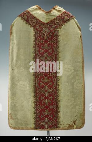 Chasuble with embroidered orphrey unknown Stock Photo - Alamy