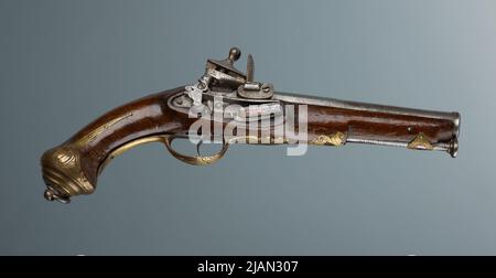 Pistol with Miquelet Rock Castle unknown scrux Stock Photo - Alamy