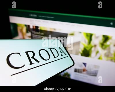 Logo of public company Croda International displayed on a smartphone ...