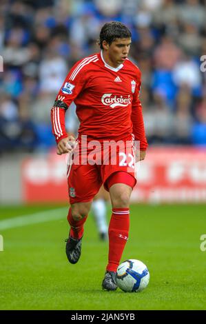 Liverpool Emiliano Insua 2009 Stock Photo - Alamy